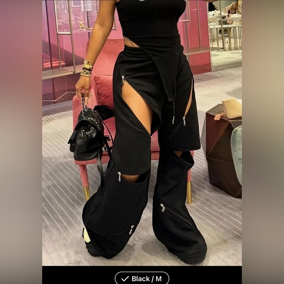 None | Pants & Jumpsuits | Flared Bell Bottoms Sweats With Multiple ...